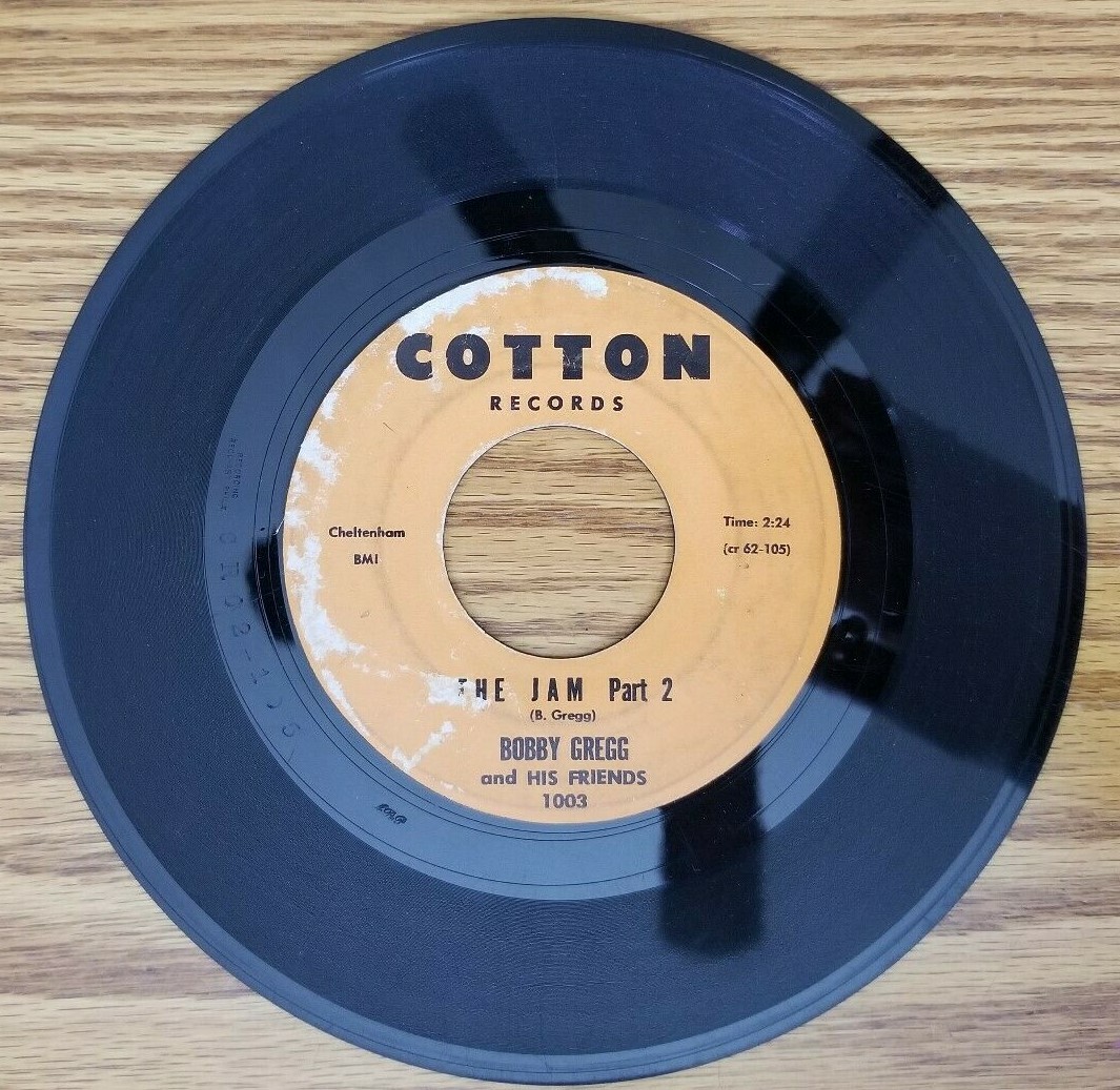 Vintage 45 RPM Bobby Gregg And His Friends ‎– The Jam Part 1 & 2 Cotton ...