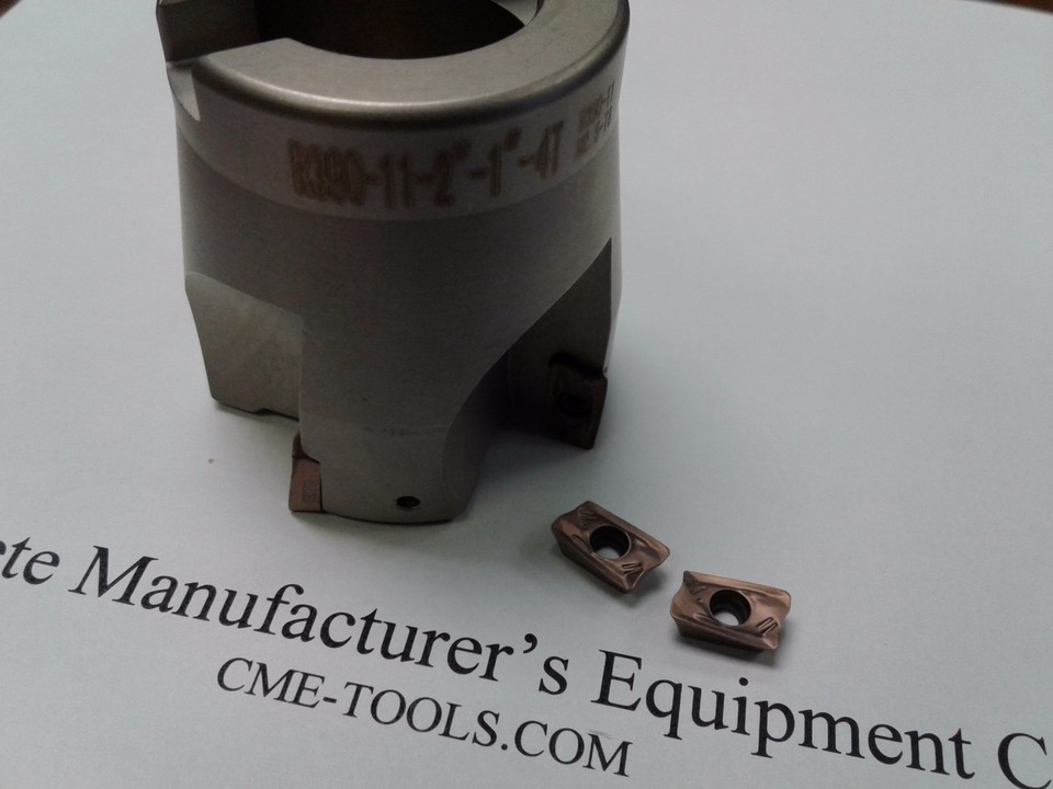 2" 90 degree indexable face mill, shell mill Sandvik R390-11T308 #506 ...