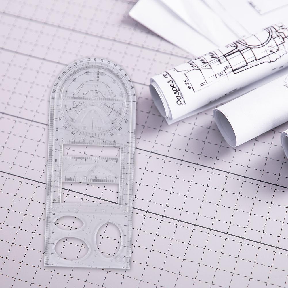 # Multifunctional Draft Rulers Rotatable Geometry Drafting Ruler for ...