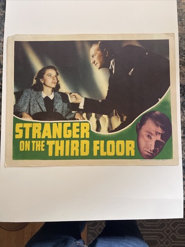 1940 Stranger On The Third Floor Original Lobby Card Peter Lorre | eBay