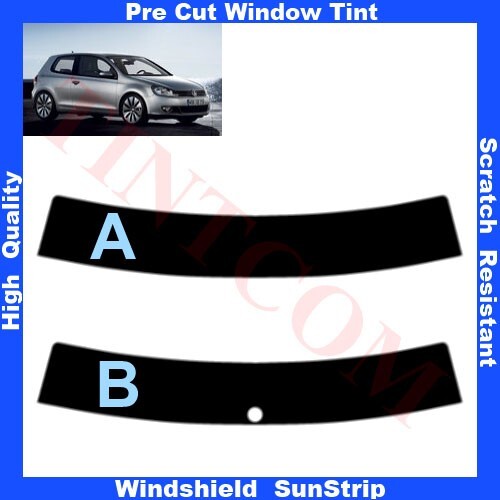 Pre Cut Sunstrip for VW Golf VI 3-doors Hatchback 2008-2011 Any Shade ...