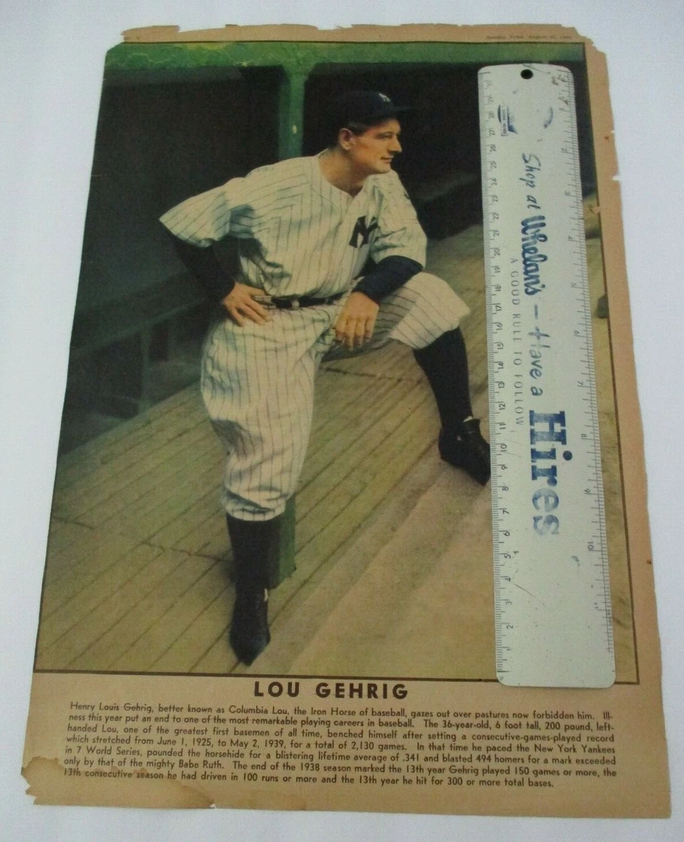 Lou Gehrig In Color