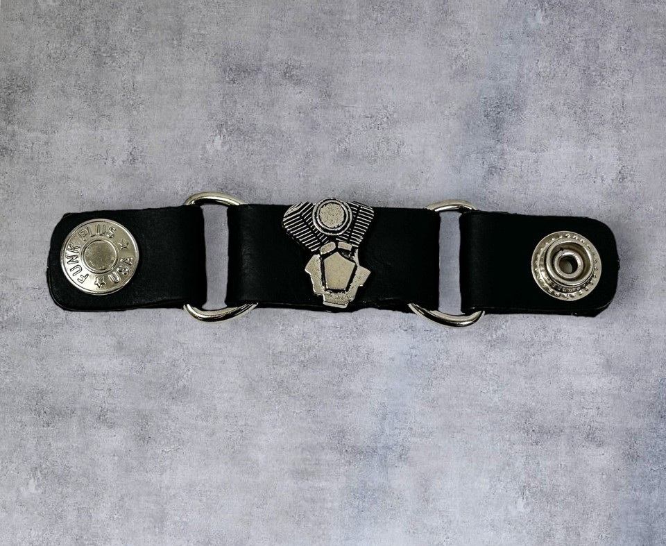 Vest Extender Willie G Half Skull Black Eye - USA Made Leather Biker ...