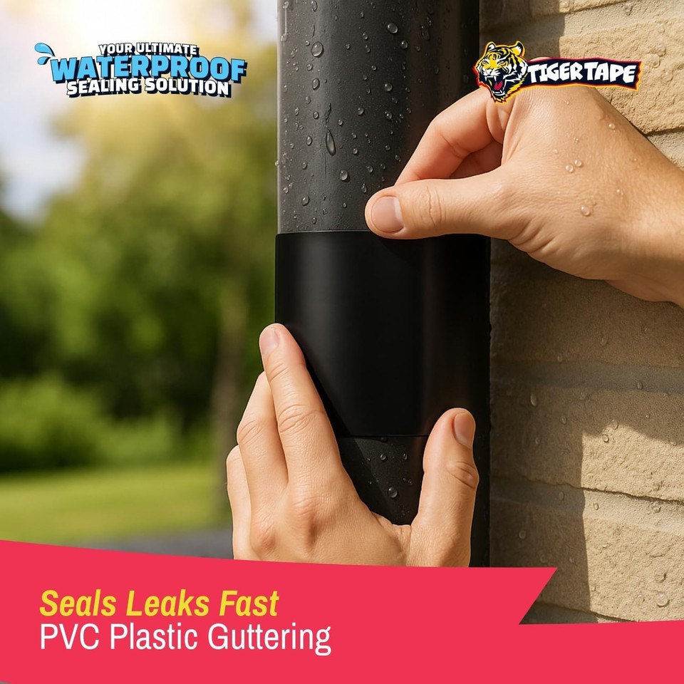 Tiger Tape® Strong Rubberised Sealing Tape | Works Underwater, Super ...