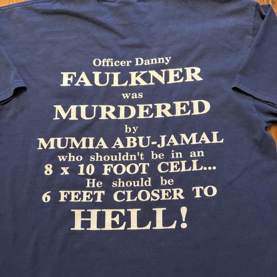 Vintage Daniel Faulkner Memorial Shirt L Philadelphia Police Graphic ...
