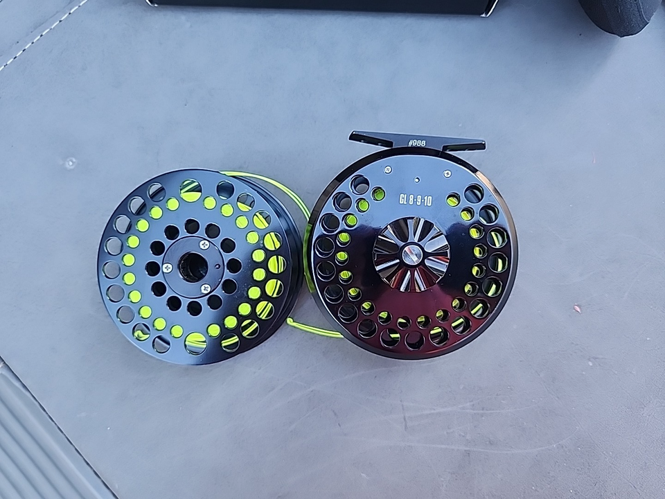 Boxed G Loomis Syncrotech 8*9*10 Large Arbor Fly Fishing Reel And Spare ...