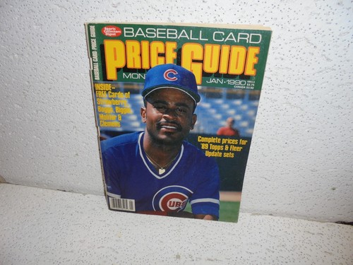 Vintage Baseball Card Price Guide Magazine January 1990 | eBay