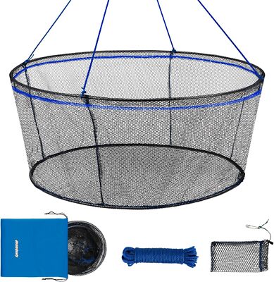 Foldable Fishing Net Landing Fishing Pier Nets Pulling Up Fish Rope ...