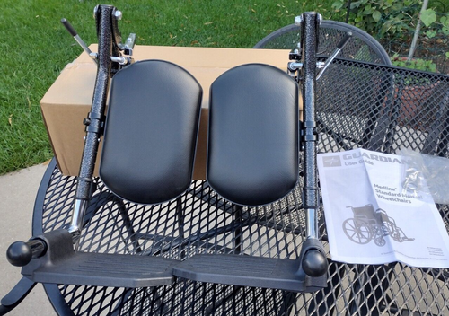 Pair Universal Elevating Leg Foot Rest Legrest Manual Wheelchair Wheel ...