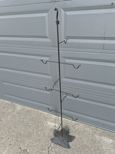 RARE Vintage Longaberger Wrought Iron Maple Leaf Metal Basket Tree ...