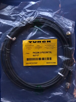 TURCK PKG 3M-3-PSG 3M, Cordset, M8 Male to M8 Female, 3 PIN PICOFAST ...