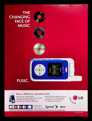 LG Fusic Flip Cell Phone MP3 Player 2006 Trade Print Magazine Ad Poster ...