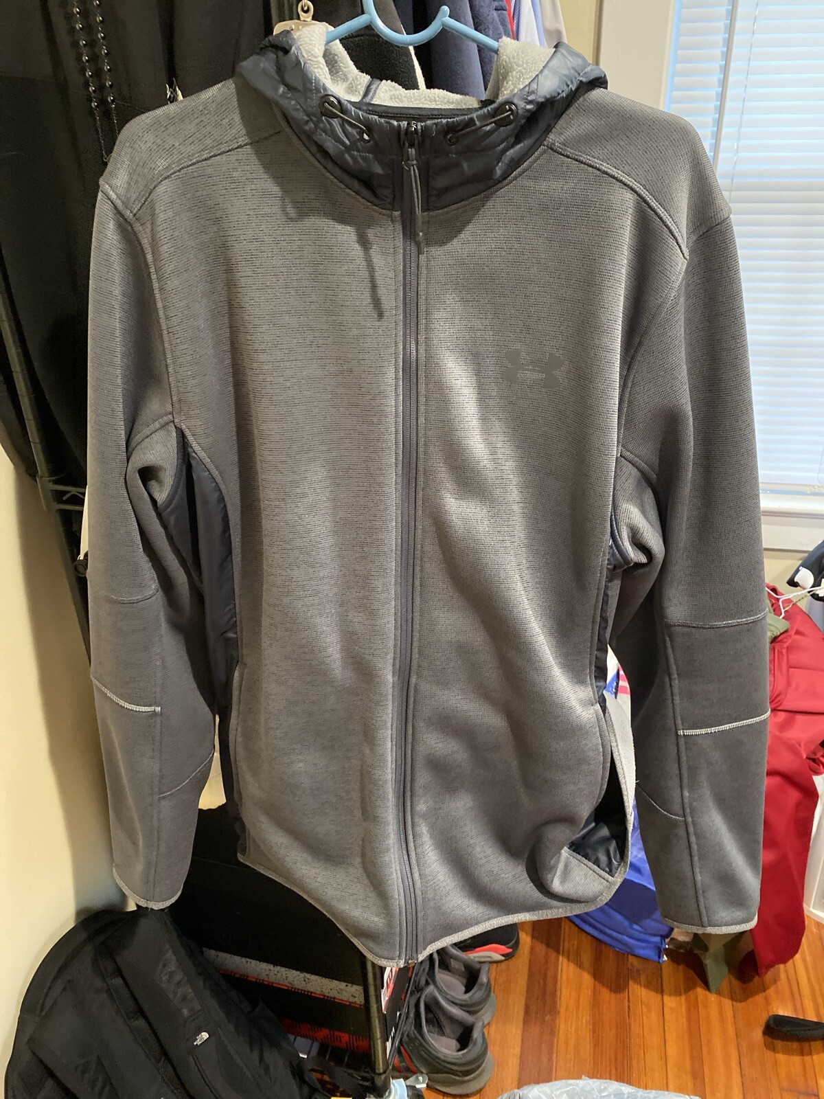 Under Amour Storm Hooded Swacket Men’s XL Cold gear Stealth Gray | eBay