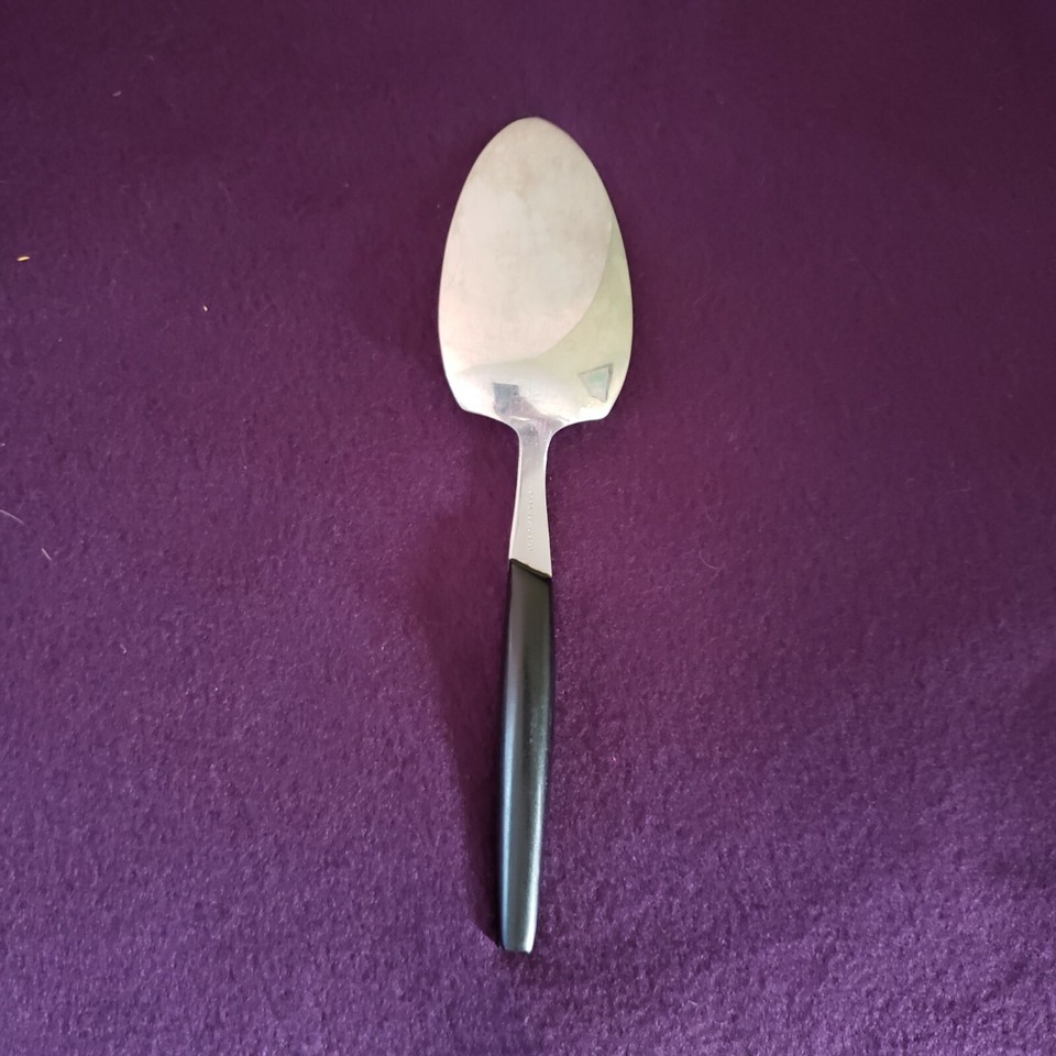 Ebony Elegance Mar-Crest Stainless Flatware Pie Cake Server Black Stars ...