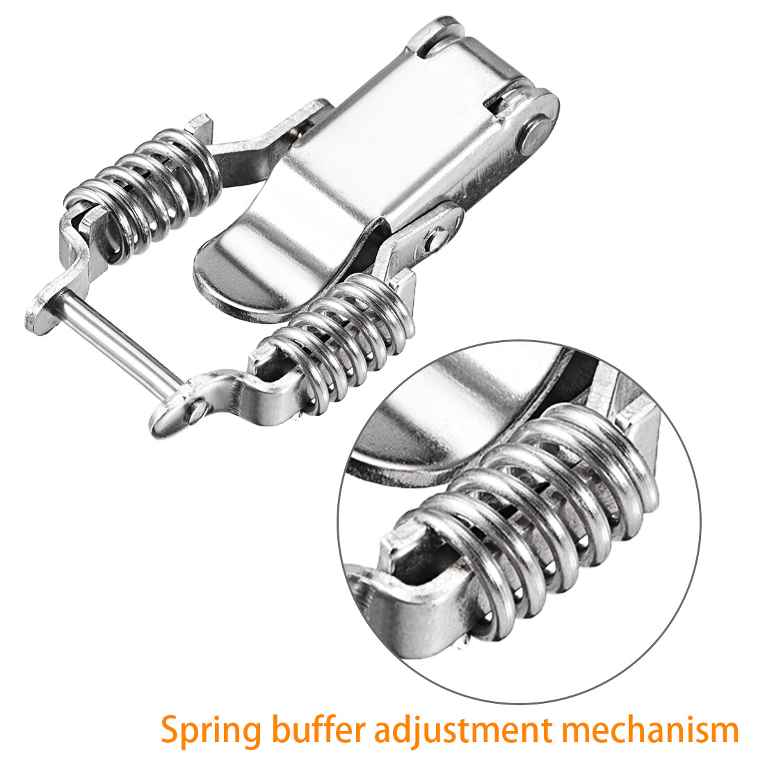 2pcs 201 Stainless Steel Spring Loaded Toggle Latch Catch Clamp 68mm ...