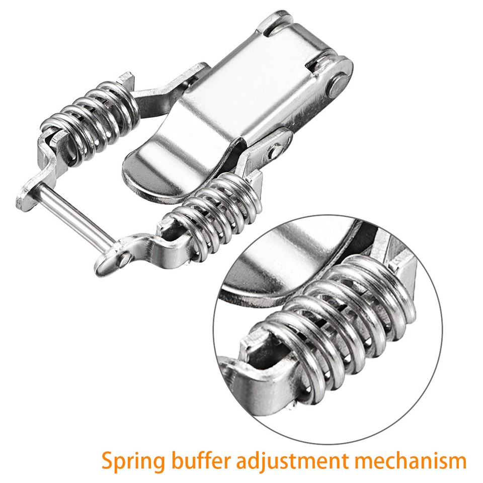 2pcs 201 Stainless Steel Spring Loaded Toggle Latch Catch Clamp 68mm ...