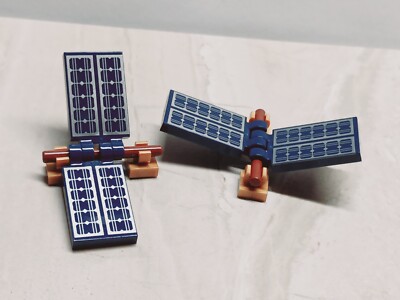 New LEGO Solar Panels Flag with Bar & Clip Printed Lot of 4 2x4 House ...