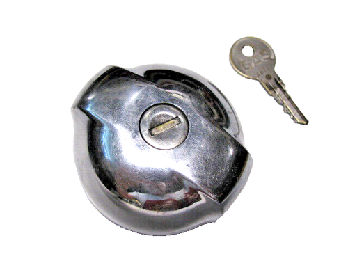 1957 Chevy Original (OEM) Locking Gas Cap with Key | Fuel Tank Cap
