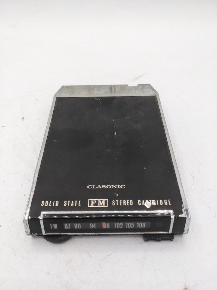 MUNTZ 12 TRACK CAR UNDER DASH PLAYS BOTH 4/8 TRACK TAPES WITH FM RADIO ...