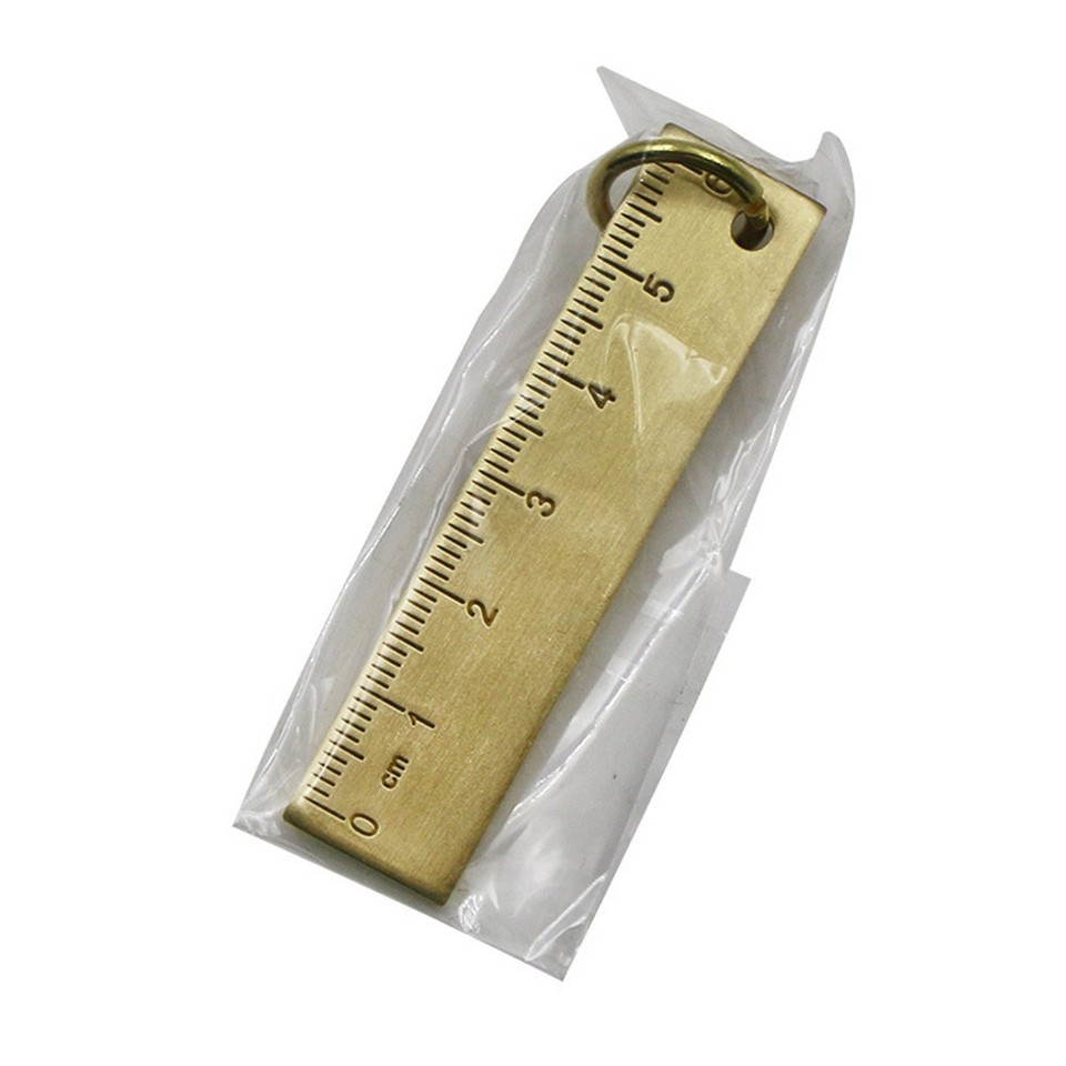 Layout Ruler Measuring Tool Craft Drafting Supplies 6cm Brass Hardware ...