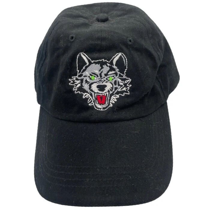 Black Wolf With Bright Green Eyes