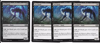 MTG M15 2015 CORE SET ZOF SHADE x4 PLAYSET (1 FOIL 3 REGULAR) #125/269 ...