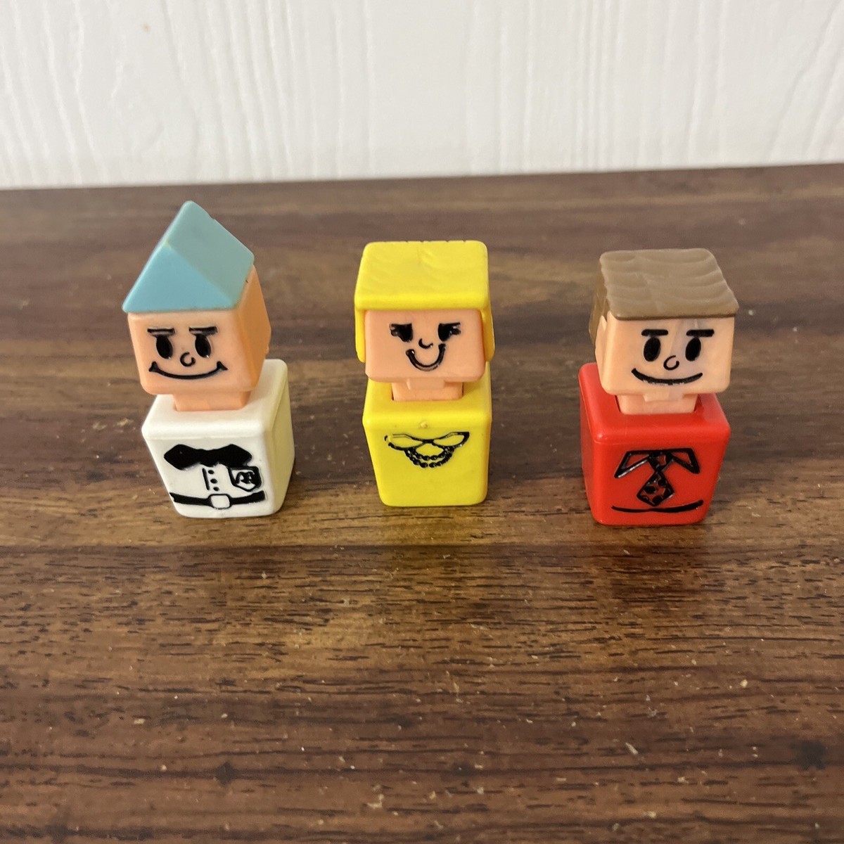 Small Square Block People Figures