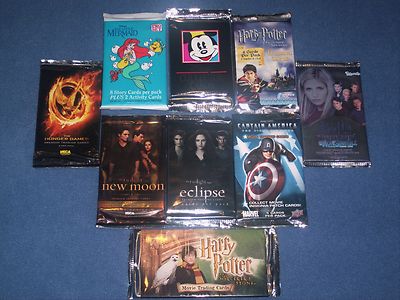 TV & Movie Trading Card Packs - "Buffy", "Harry Potter", "Twilight" etc ...