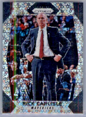 2017-18 Panini Prizm Rick Carlisle Silver Disco #100 DALLAS MAVERICKS ...