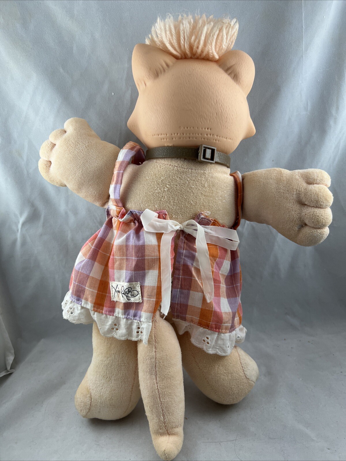 Coleco Cabbage Patch Kids 1983 KOOSAS 15" Plush Baby Tiger Cat Toy Doll ...