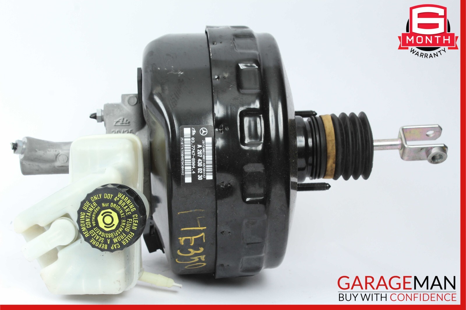 10-17 Mercedes W207 E350 C300 Master Cylinder Power Brake Booster OEM ...