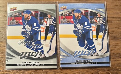 2023-24 Upper Deck MVP Silver Script #124 Jake Muzzin & blue base card ...