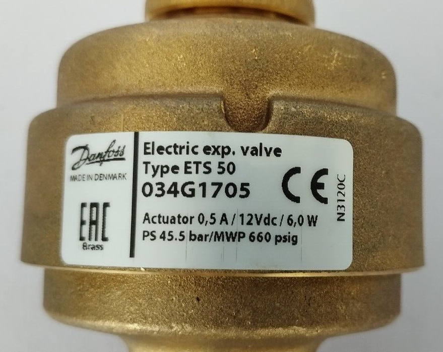034G1705 Danfoss Electric Expansion Valve ETS 50 12VDC, 6.0W | eBay