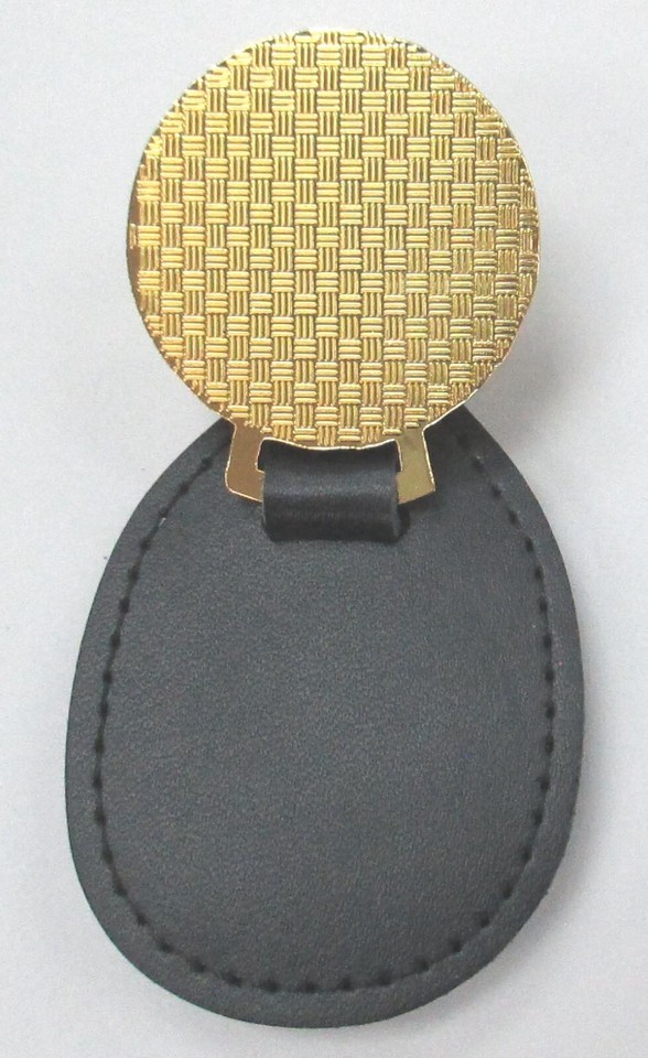 Black w/Bronze Imperial 53C9 Royal Classic Black Leather Gold Tone Key ...