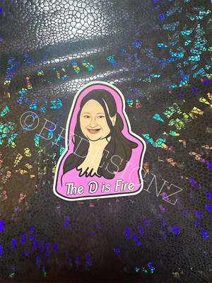 D Is Fire Gypsy Rose Sticker Funny Car Laptop Truck RV Skateboard Decal ...