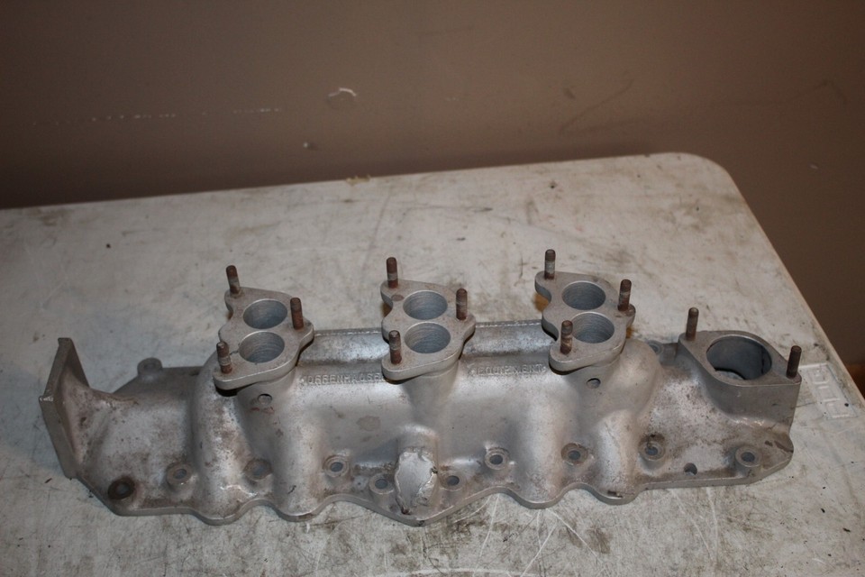 Offenhauser Ford flat head tri power intake manifold vintage hot rod ...