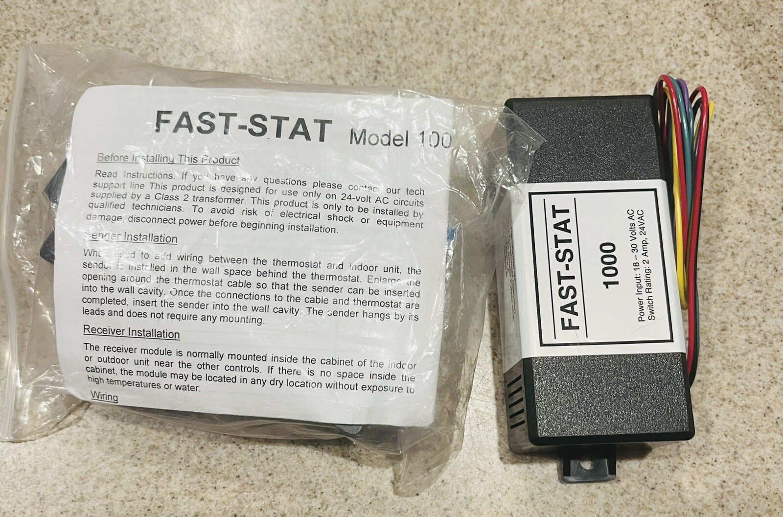 FAST-STAT HVAC Wire Extender Model 1000 adds 1 wire to any system ...