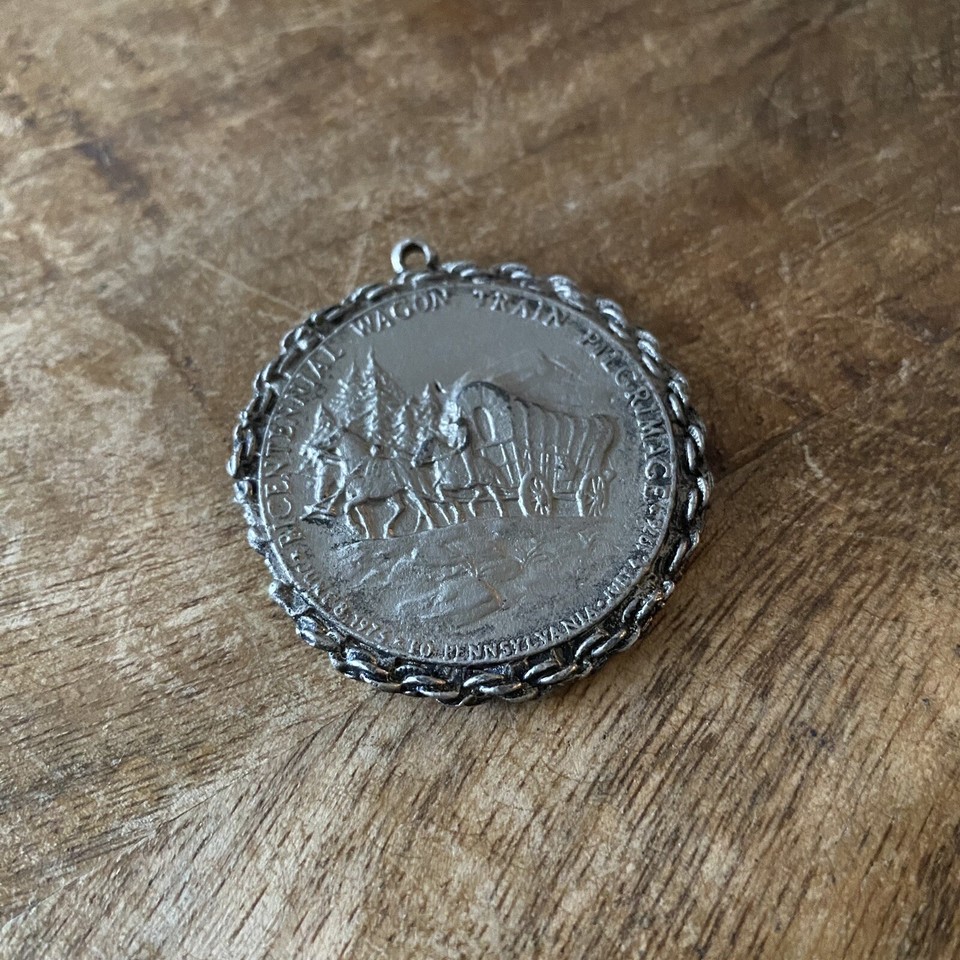 Pennsylvania Bicentennial Wagon Trail Ride Pewter Medal Token Coin ...