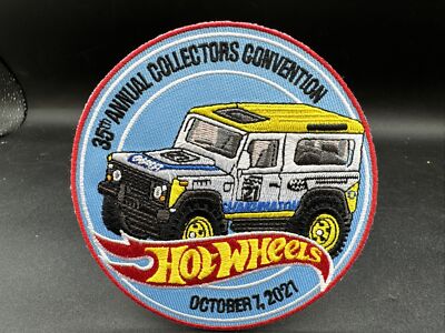 2021 Hot Wheels YELLOW LAND ROVER DEFENDER PATCH 35th Convention BRAND ...