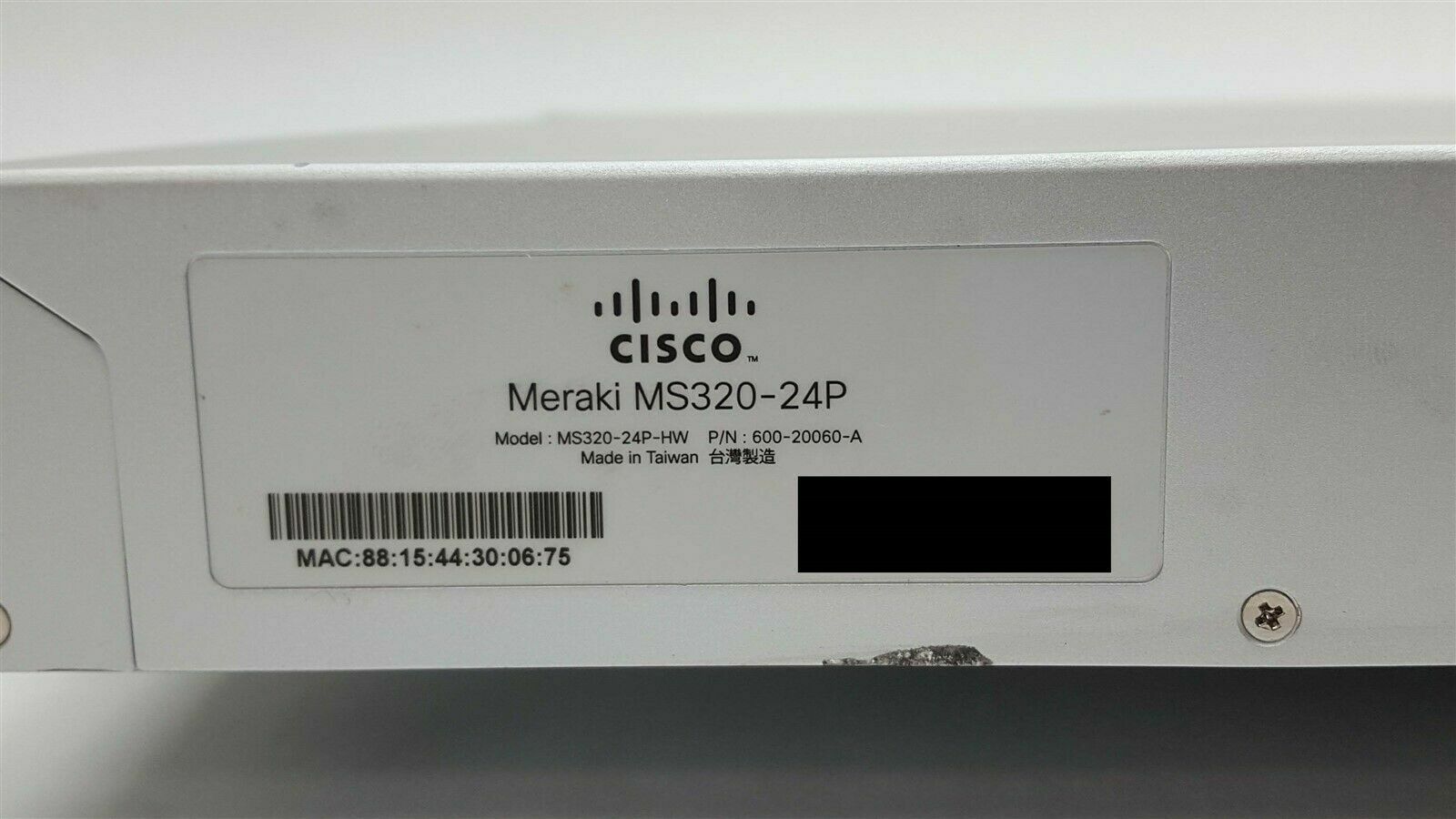 Unclaimed Cisco Meraki MS320-24P-HW 24 Port Switch | eBay