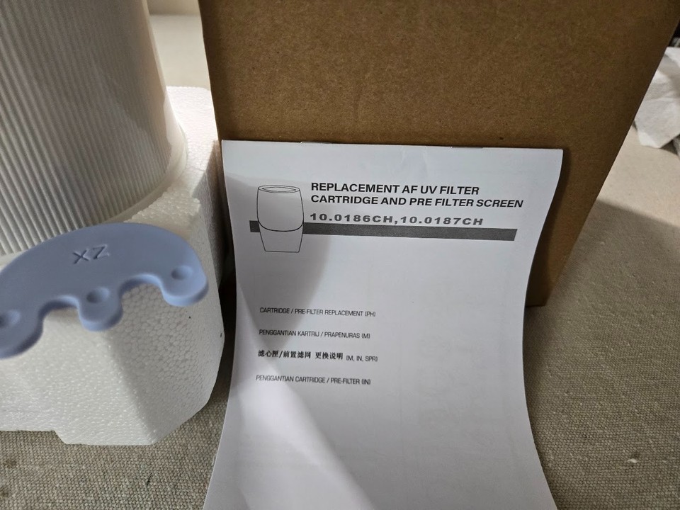 100186 Fits eSpring Filter Cartridge UV Technology Amway Water Purifier ...