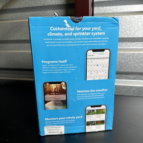 Rachio 3 Smart Sprinkler Controller 4 Zone 3rd Gen 4ZULW-C Amazon ...