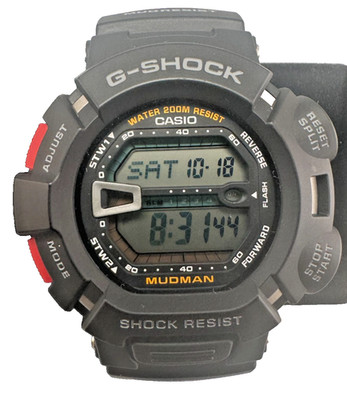 Casio G-Shock Mudman G-9000-1V – Shock & Mud Resistant 200M – Dual ...