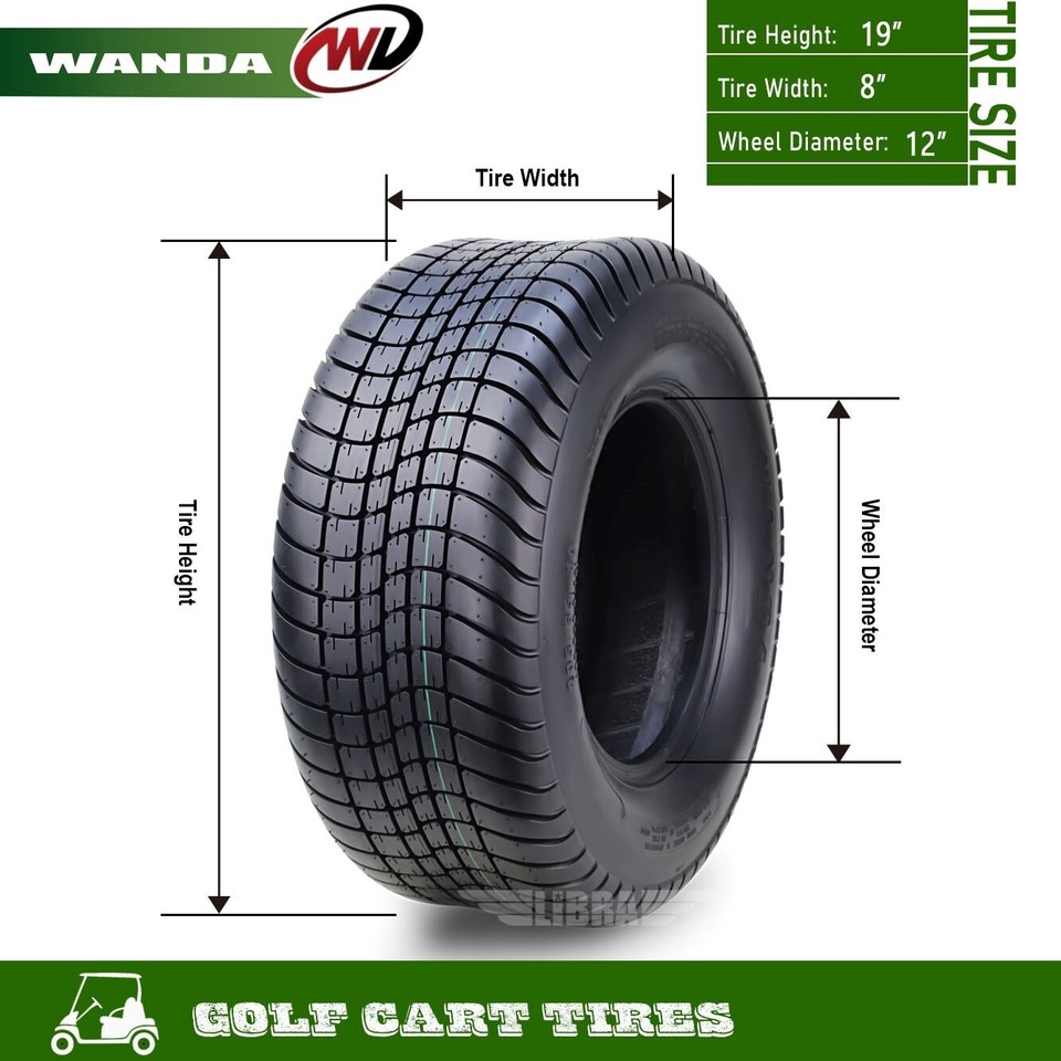 WANDA 215/40-12 Golf Cart ATV Tires 4 Ply 215/40x12 -Set 4 -14012 | eBay