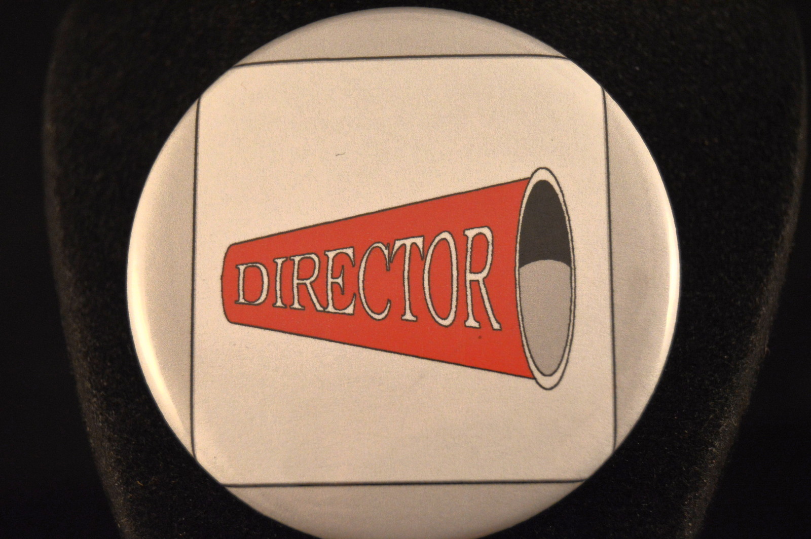 "DIRECTOR" Lot of 3 BUTTONS pins pinbacks 2 1/4" badges Large! NEW ...