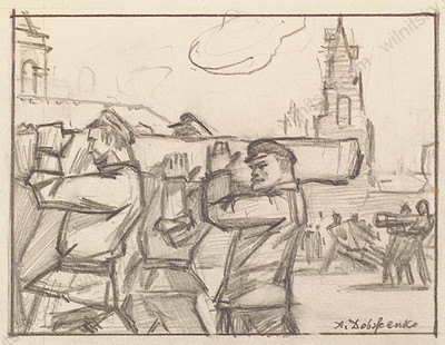 Anatoli Dovzhenko (1932-1991) "Lenin at Subbotnik", Drawing, 1960s | eBay