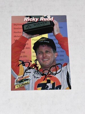 Ricky Rudd autographed NASCAR HALL OF FAMER card 1994 PRO SET POWER # ...