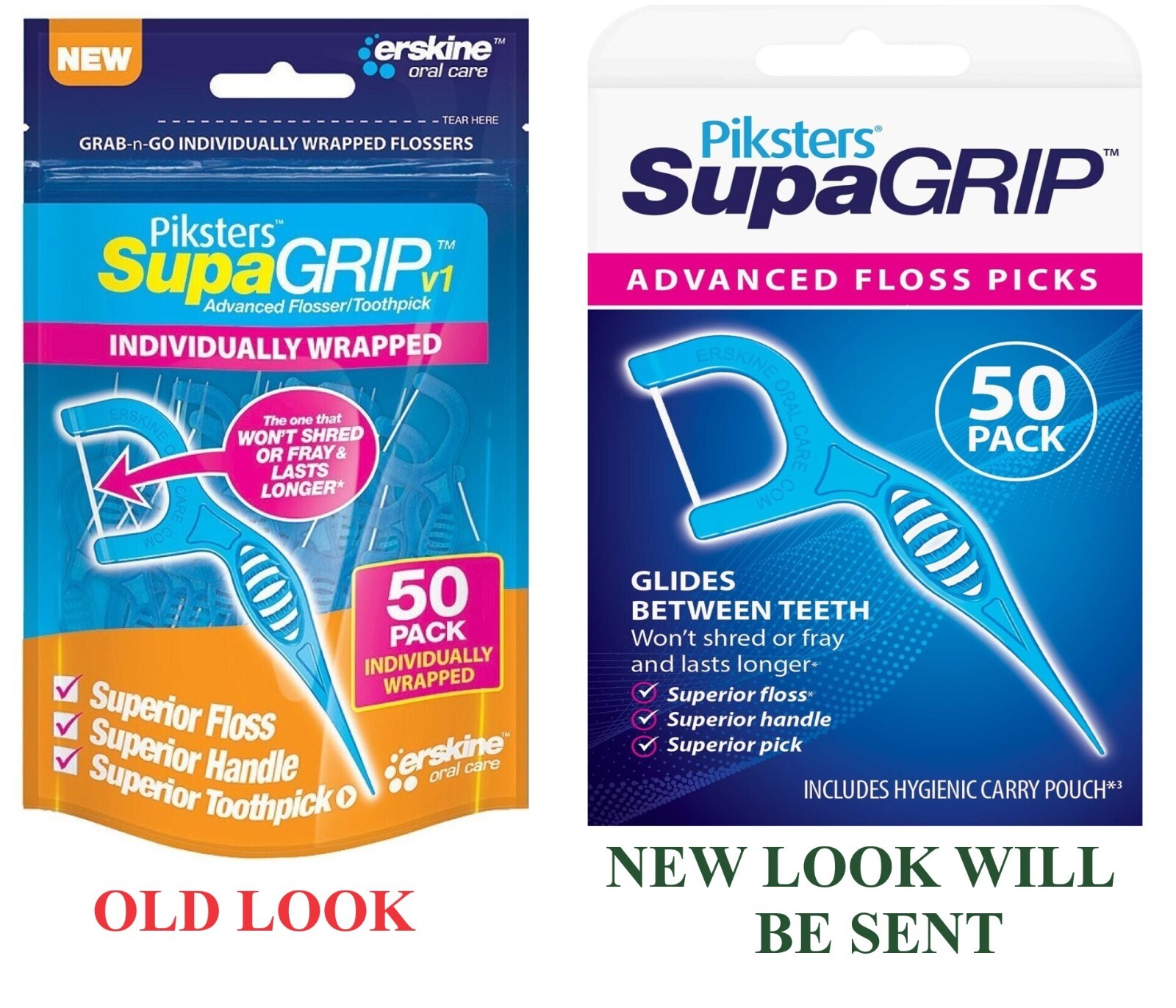 Piksters Supagrip Advanced Flosser - Blue, Pack of 50 for sale online ...