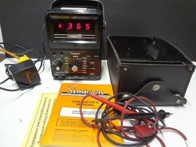 RARE Vintage 1970s Simpson 360-2 Milliammeter Volt Ohm Meter | eBay