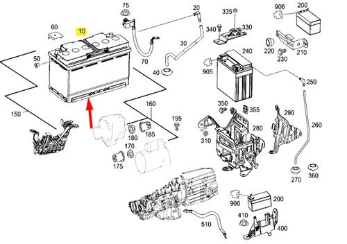 Mercedes-Benz GLE W166 Battery A001982820826 OEM | Genuine OEM